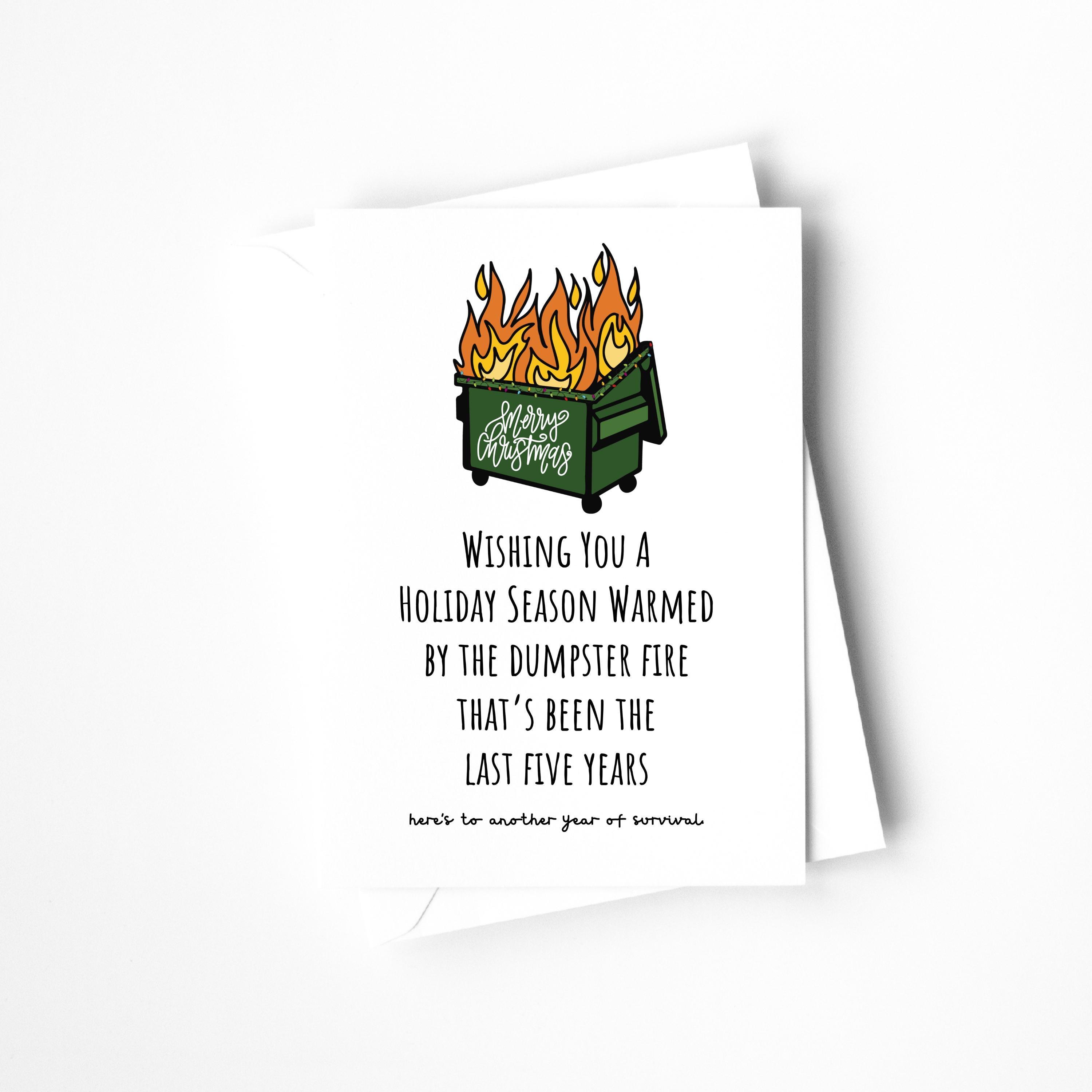 PRINTABLE Funny Christmas Card - Wishing You A Holiday Season Warmed by ...