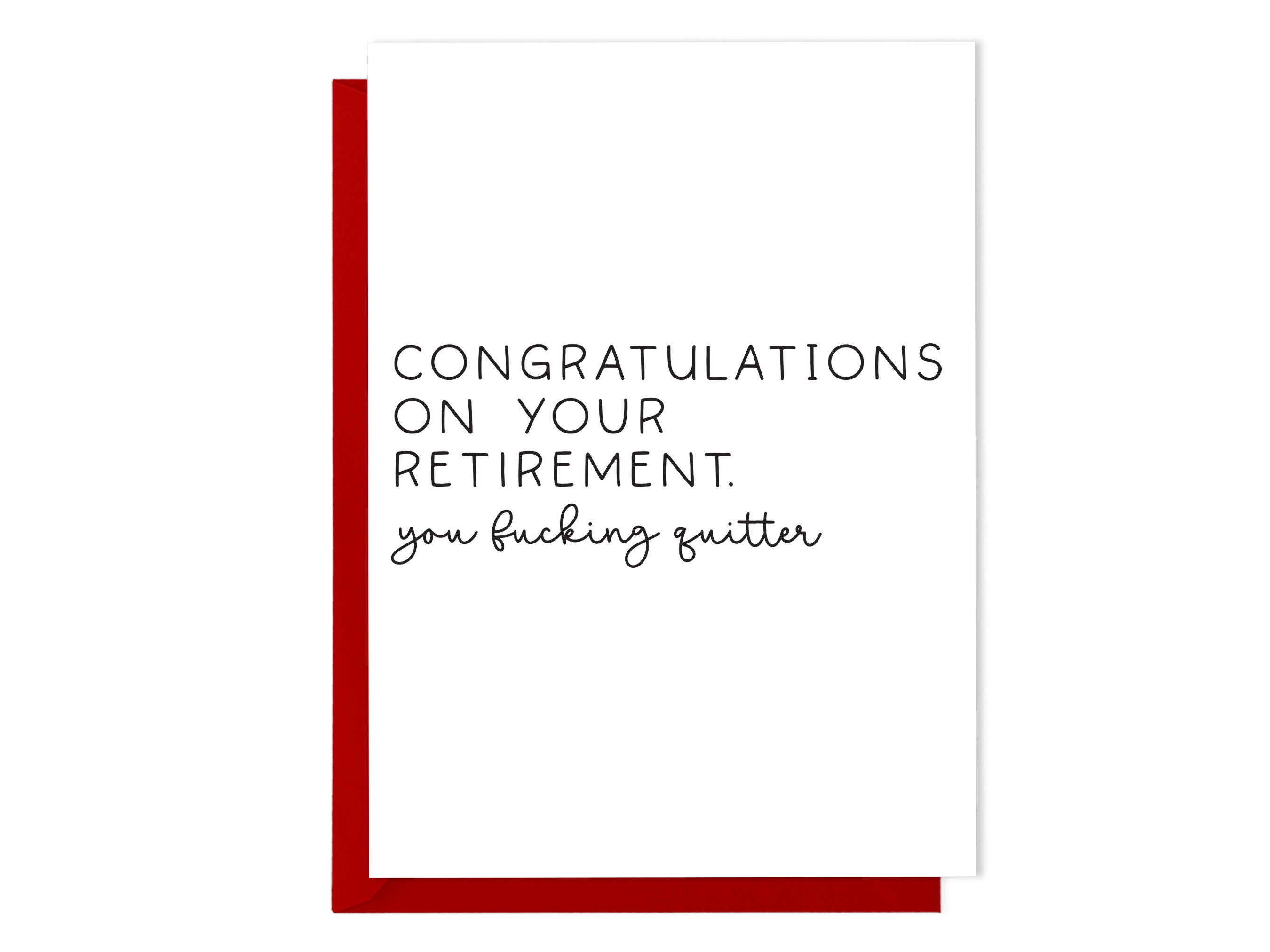 PRINTABLE Funny Retirement Card Congratulations of Your Retirement. You ...