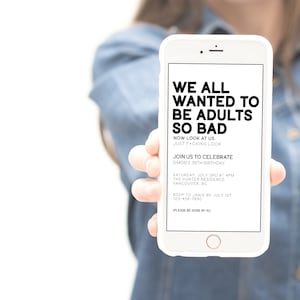 EDITABLE Funny 40th Birthday Party Invitation Bundle - We Wanted to Be ...