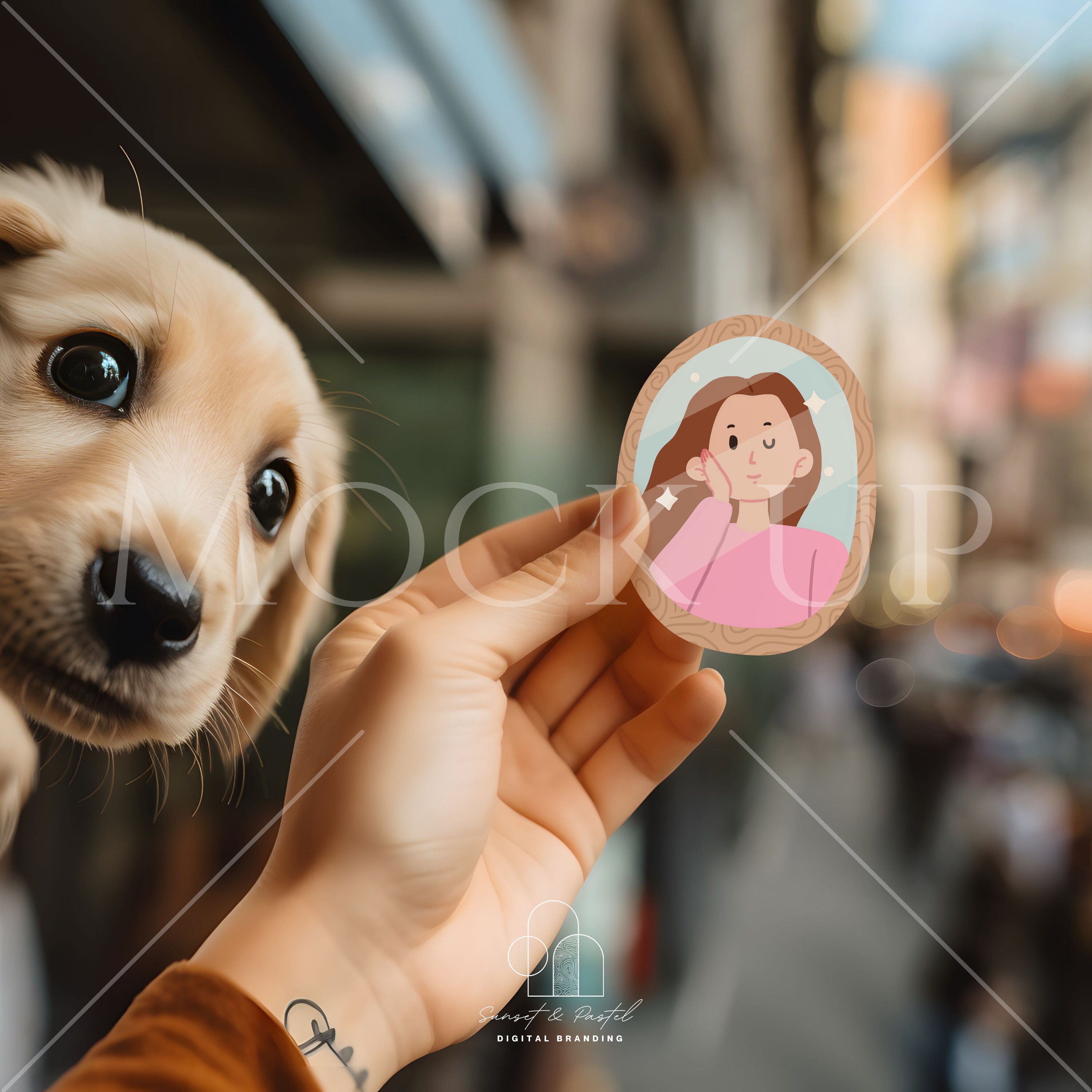 Sticker Mockup Moveable Sticker Decal Boho Inspired Mockup - Etsy