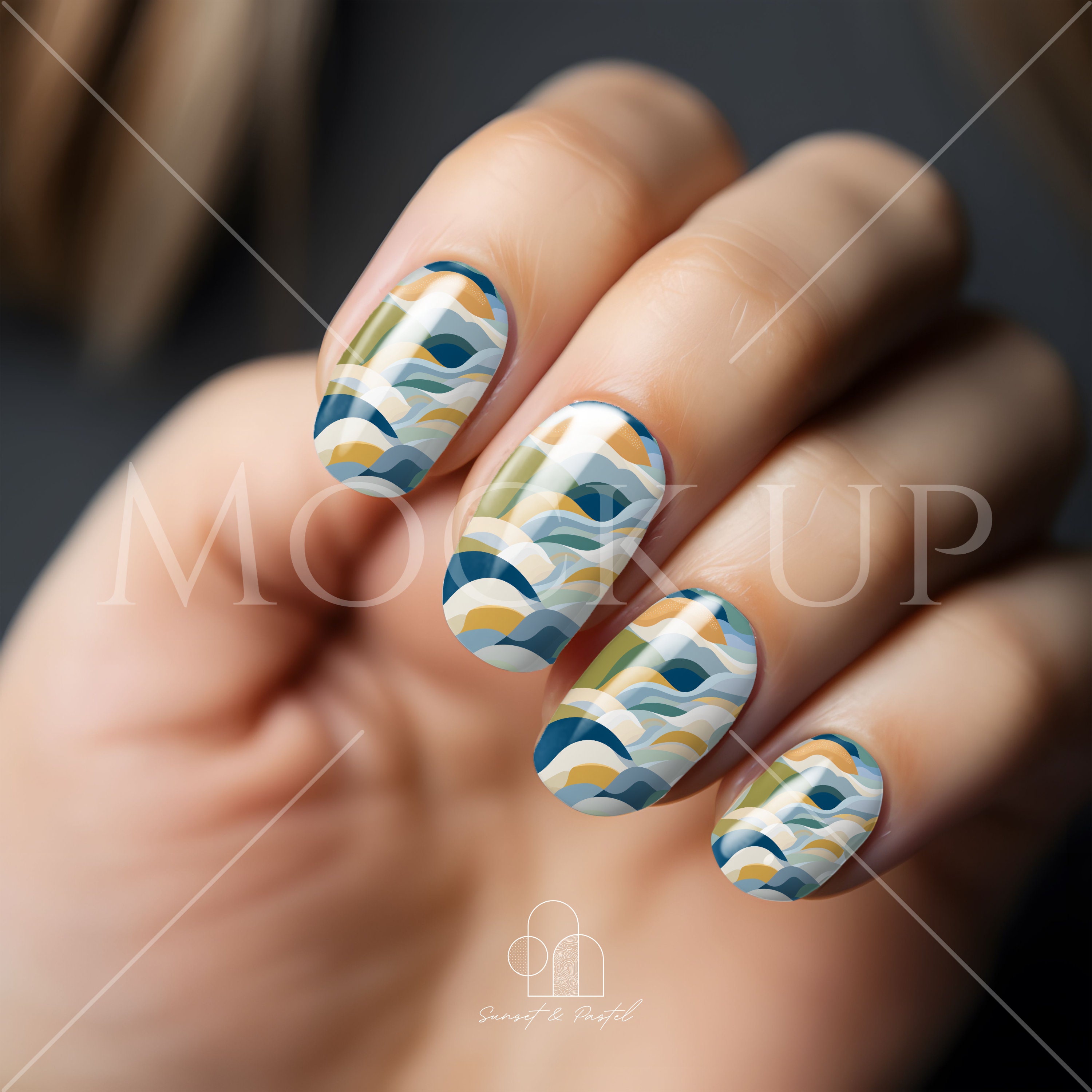 Nail Polish Mockup, Gel Nail Polish, Nail Decal Mockup, Finger Nail Art ...