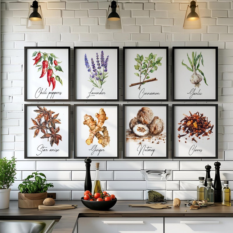 Spices Wall Art - Etsy