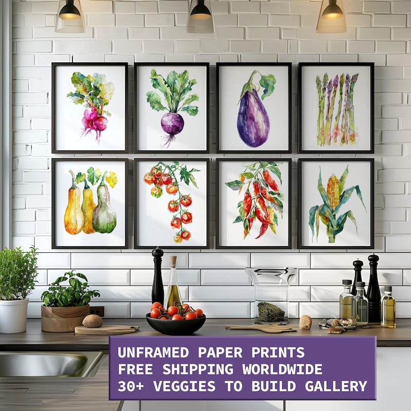 Vegetable Art Print - Etsy