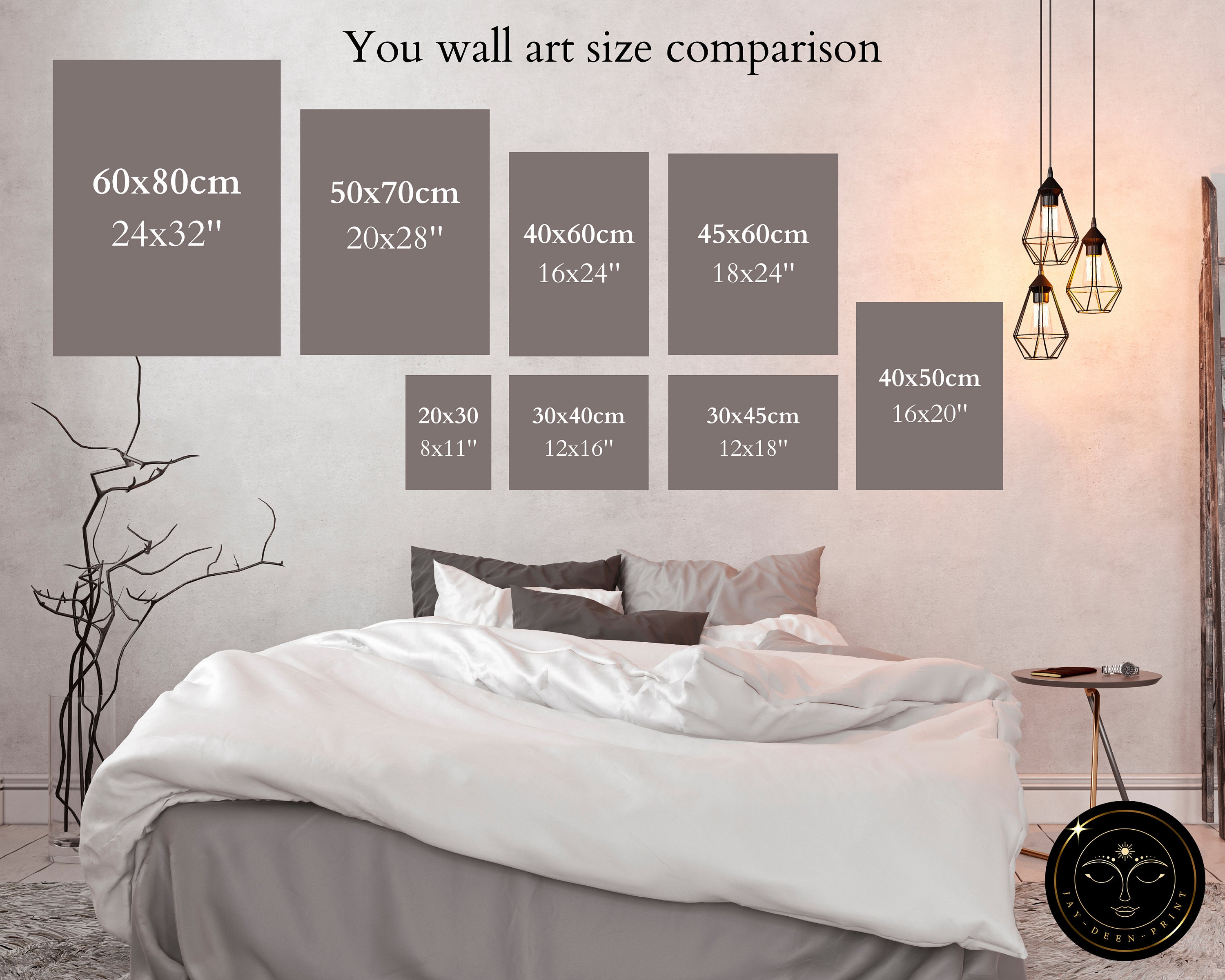 Dark Bonsai Tree Wall Art Set of 6 Colorful Bonsai Print Set of Six ...