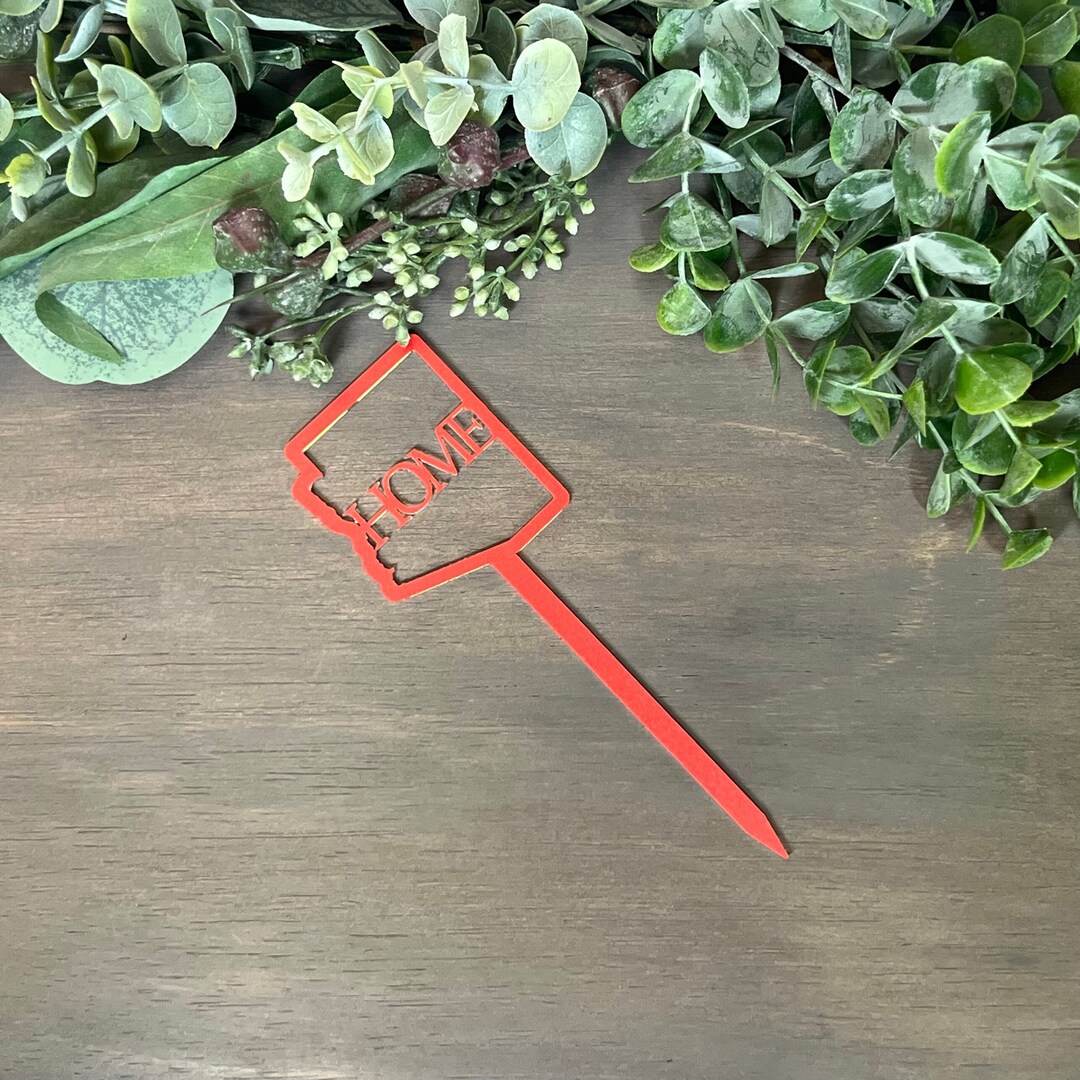 Arizona is Home Plant Stake (red/silver) - PLANT STAKE ONLY - Etsy