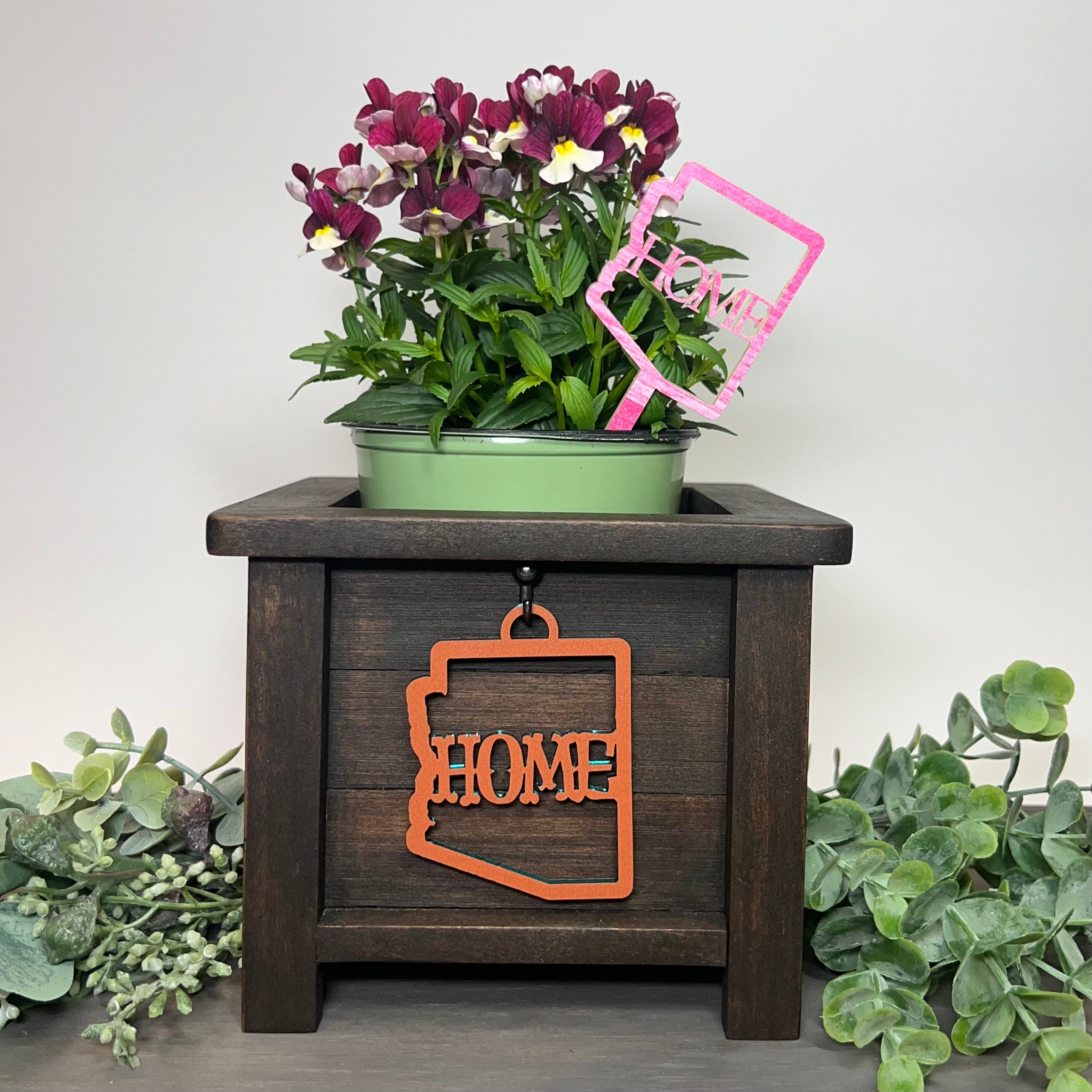 Arizona is Home Hanging Planter Box Sign for Small Handmade Indoor ...