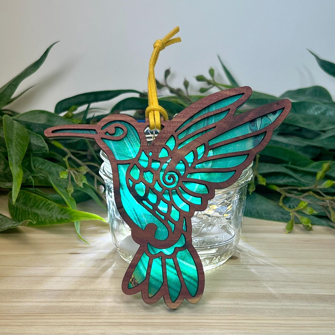 Hummingbird Sun Catcher (cedar/jade Acrylic) - Etsy