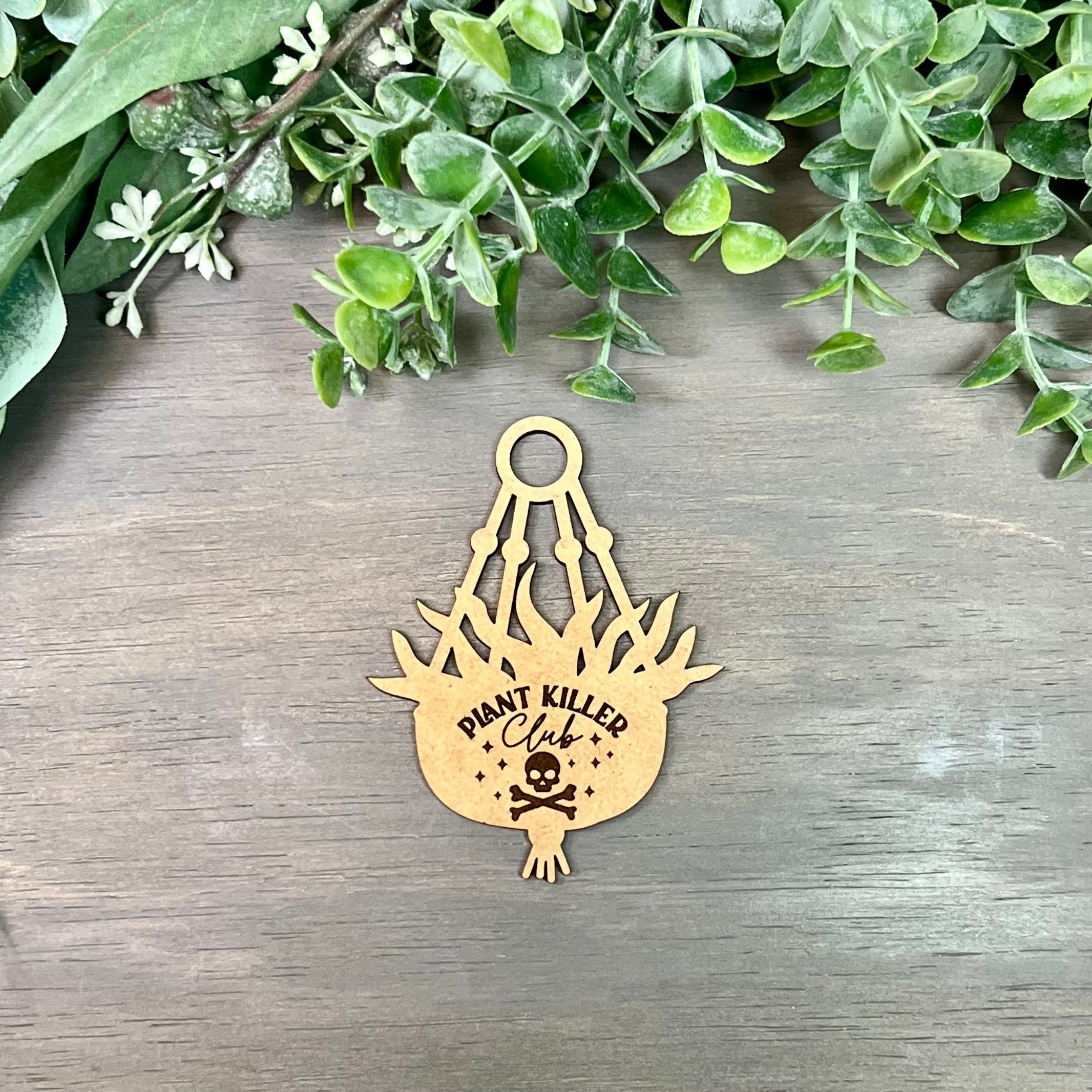 Plant Killer Club Hanging Planter Box Sign for Small Handmade Indoor ...