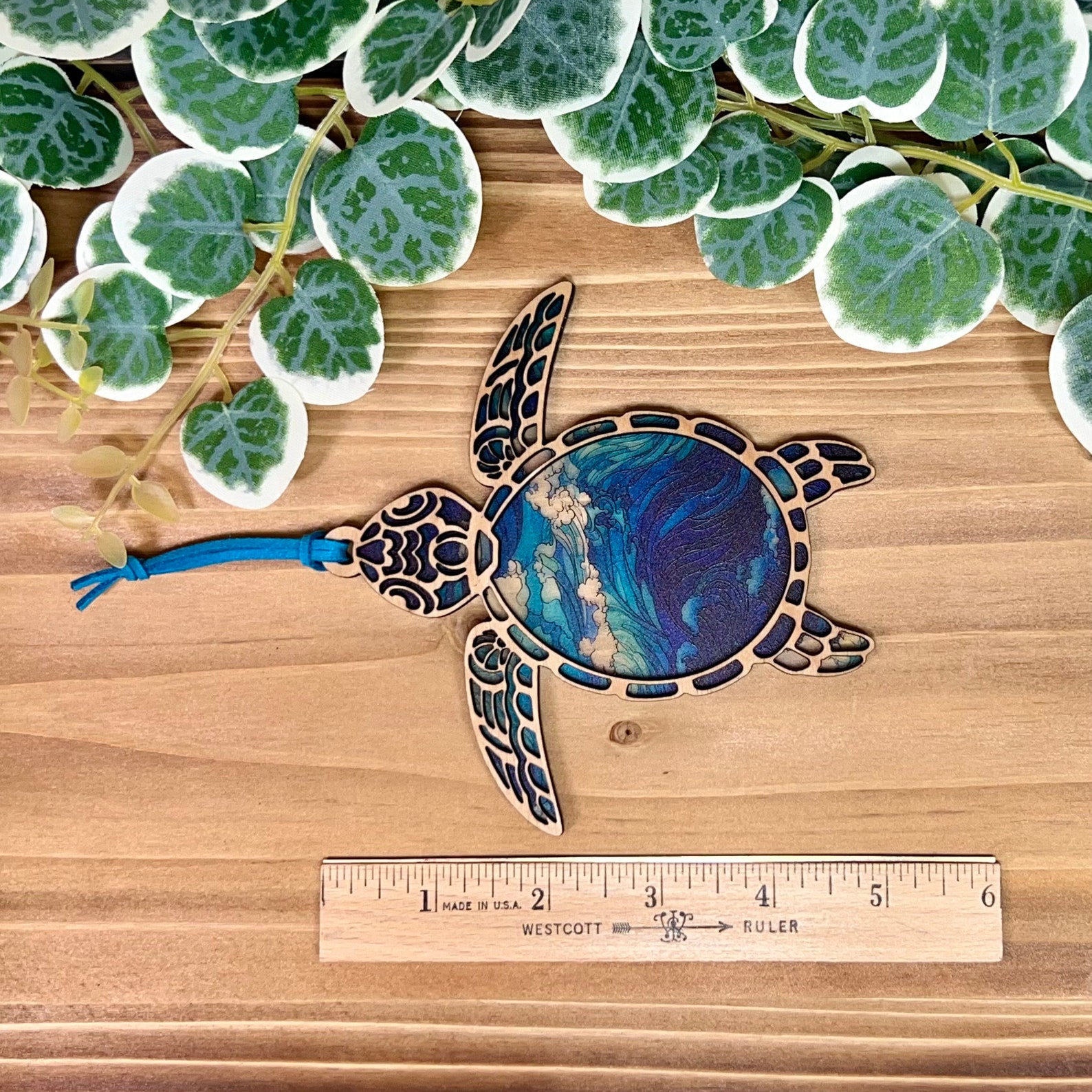 Decorative Turtle Sun Catcher (maple/ocean Acrylic) - Etsy