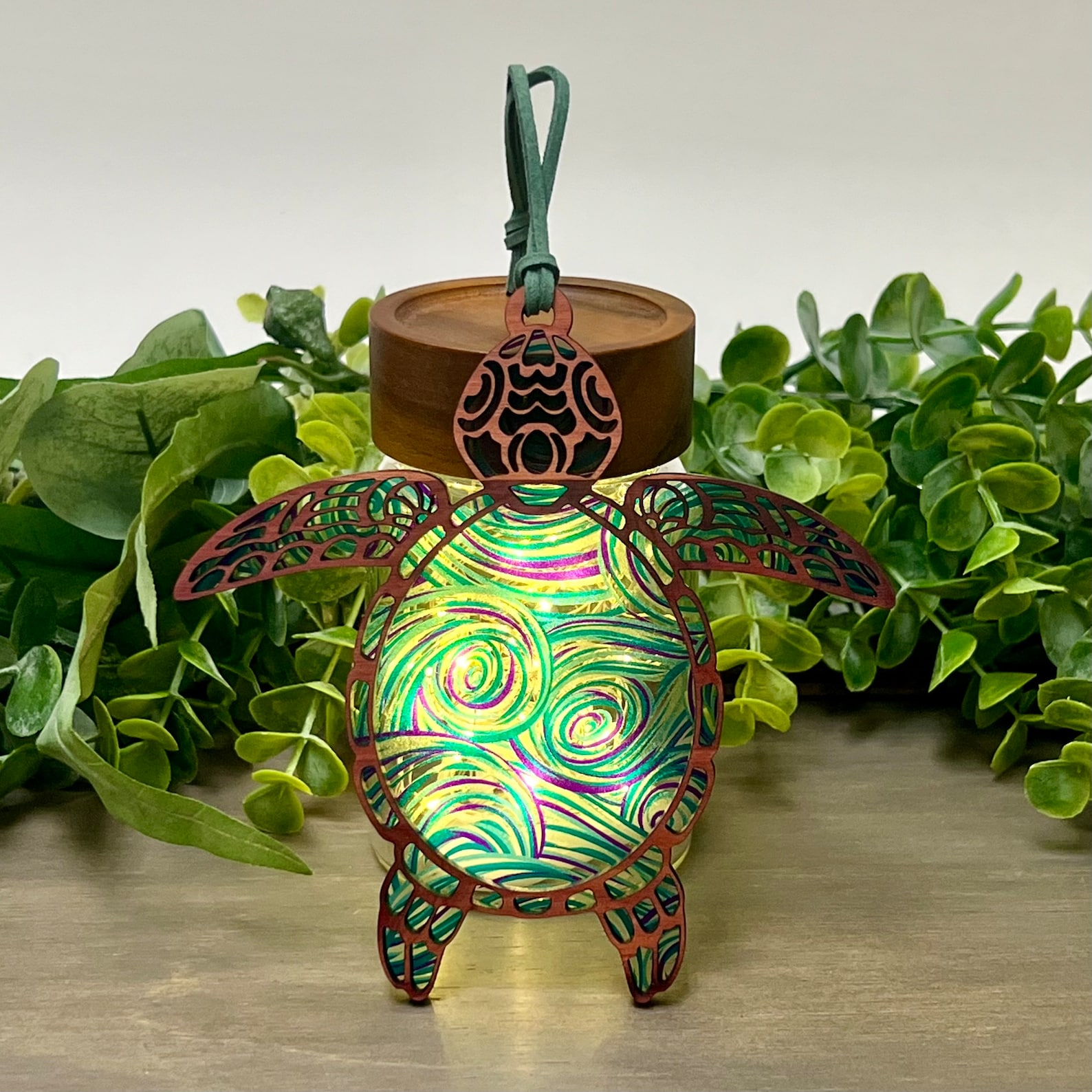 Decorative Turtle Sun Catcher (maple/ocean Acrylic) - Etsy
