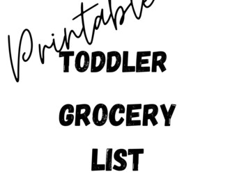 Digital Visual Grocery List - Etsy