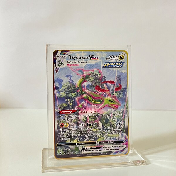 Gold Rayquaza Card - Etsy