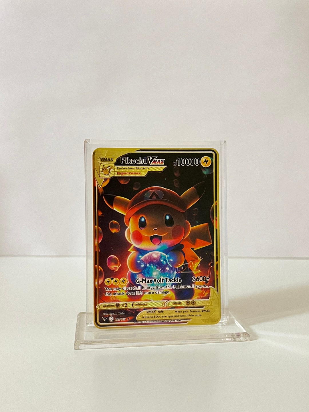 Pokemon Pikachu METAL GOLD CARD Collectible/gift/display Fan - Etsy