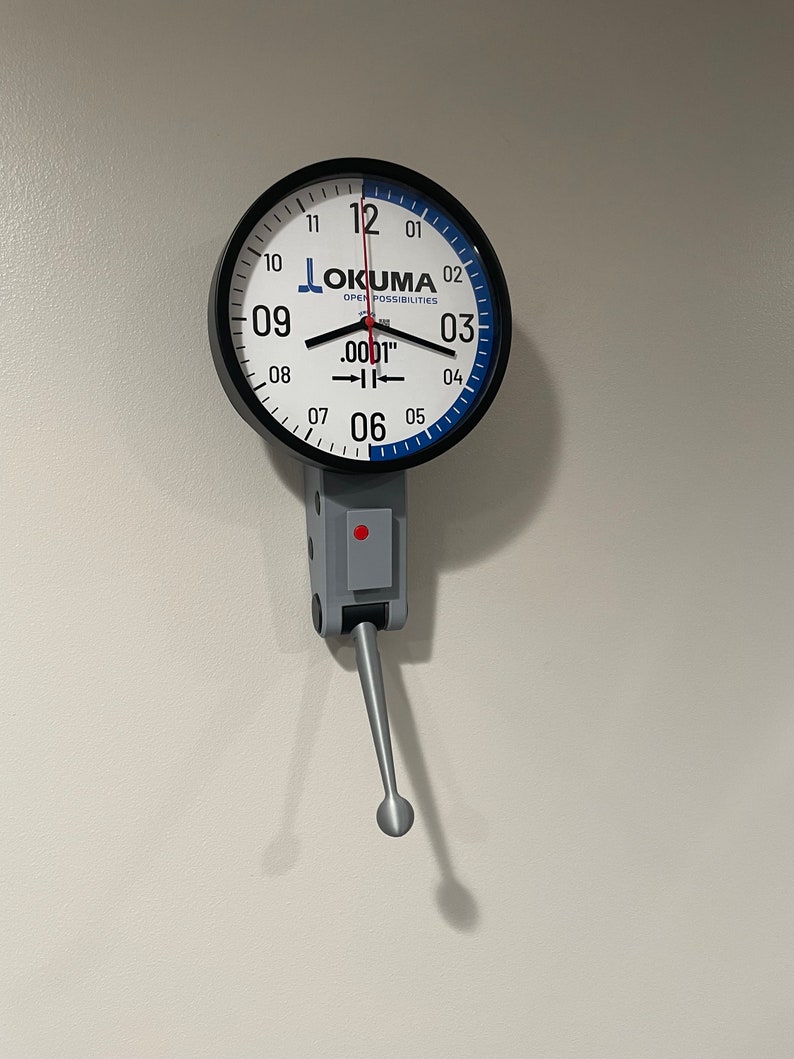 Custom Okuma Style, 8 Inch Dial Test Indicator Wall Clock, Great Gift ...