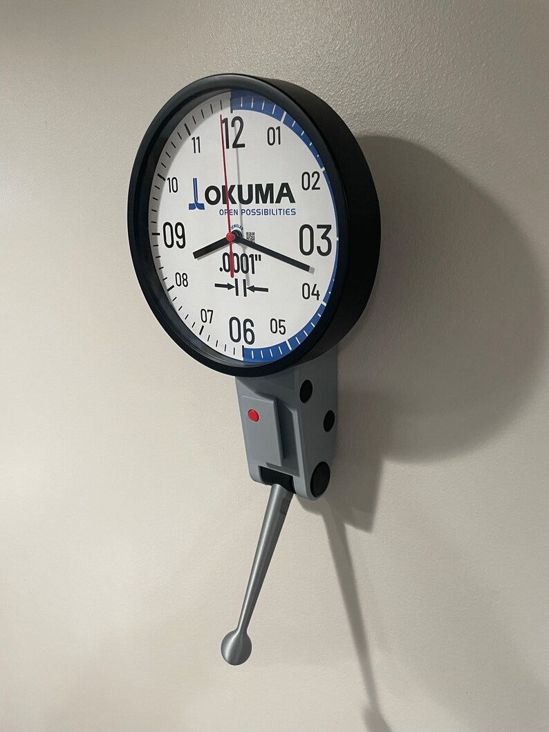 Custom Okuma Style, 8 Inch Dial Test Indicator Wall Clock, Great Gift ...