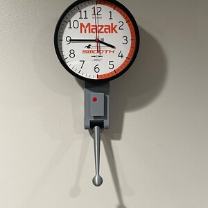 Custom Mazak Style, 8 Inch Dial Test Indicator Wall Clock, Great Gift ...