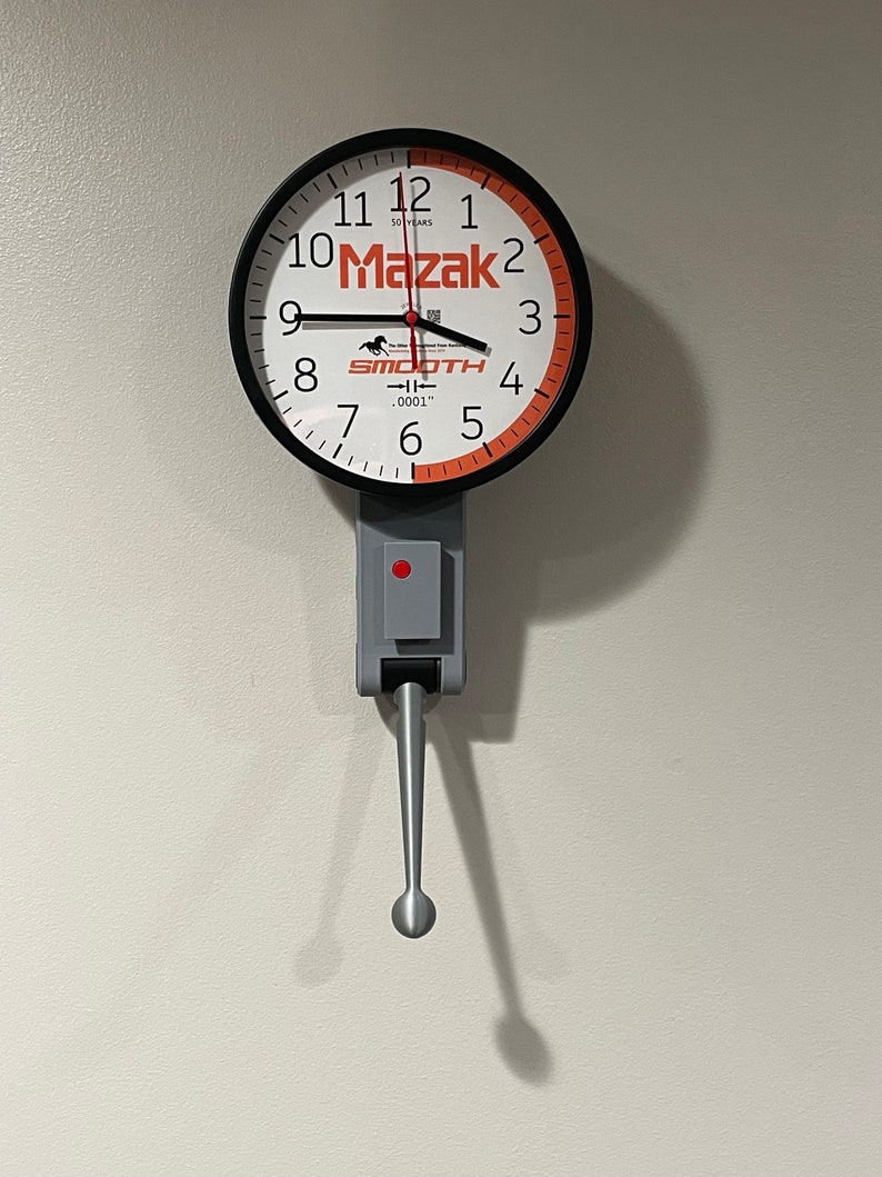 Custom Mazak Style, 8 Inch Dial Test Indicator Wall Clock, Great Gift ...