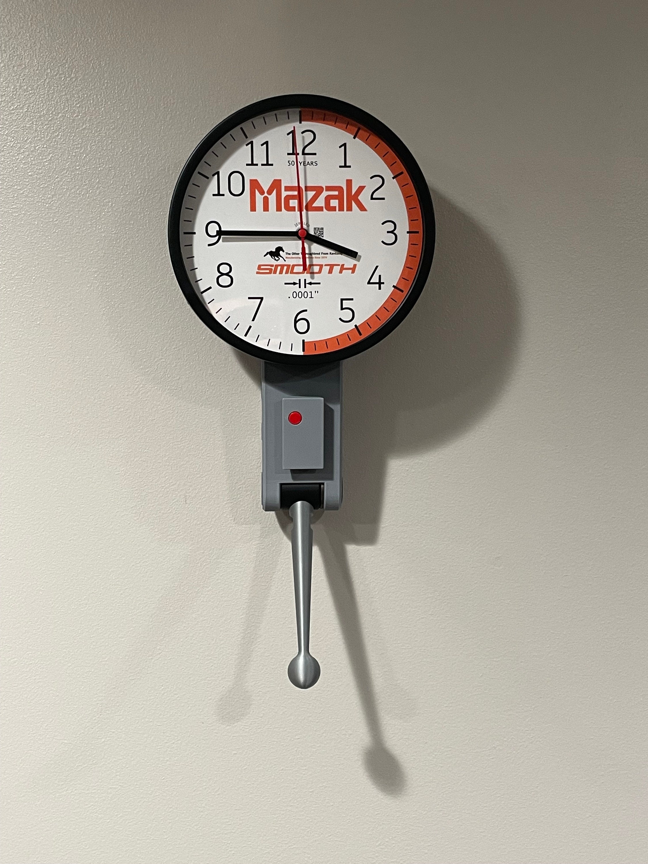 Custom Mazak Style, 8 Inch Dial Test Indicator Wall Clock, Great Gift ...