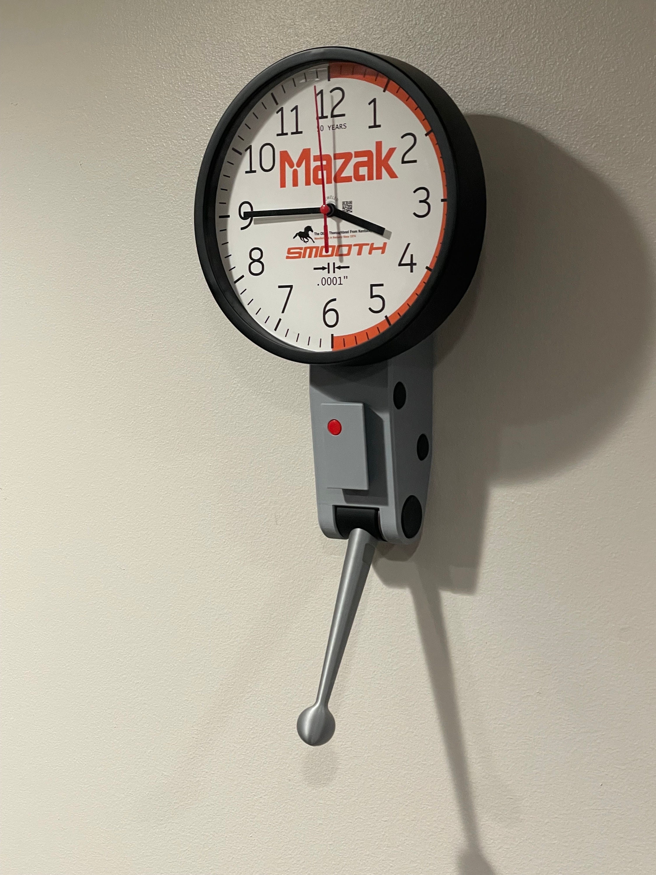 Custom Mazak Style, 8 Inch Dial Test Indicator Wall Clock, Great Gift ...