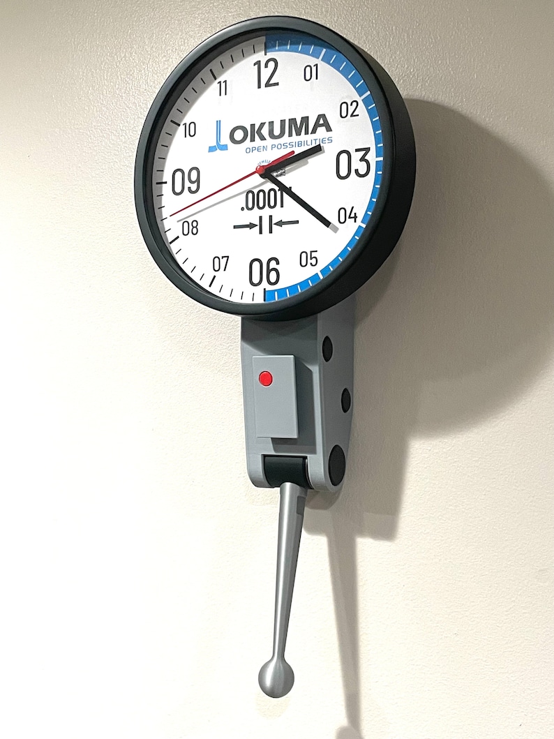 Custom Okuma Style, 8 Inch Dial Test Indicator Wall Clock, Great Gift ...