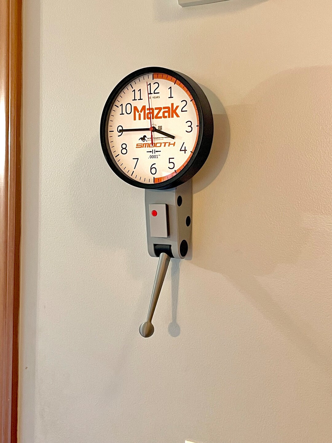Custom Mazak Style, 8 Inch Dial Test Indicator Wall Clock, Great Gift ...