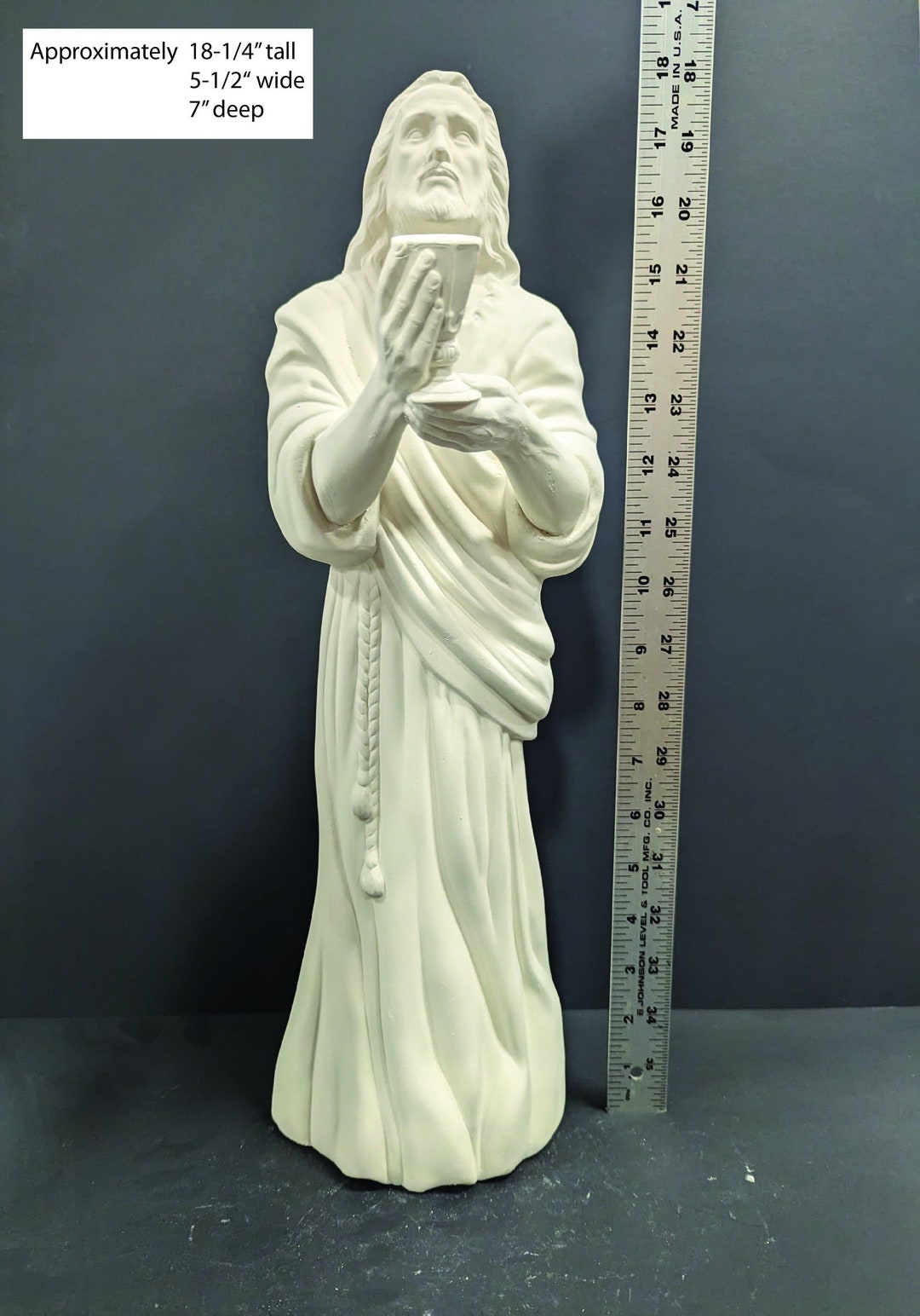 Discounted Ready to Paint Large Jesus Holding Cup Religious / Spiritual ...