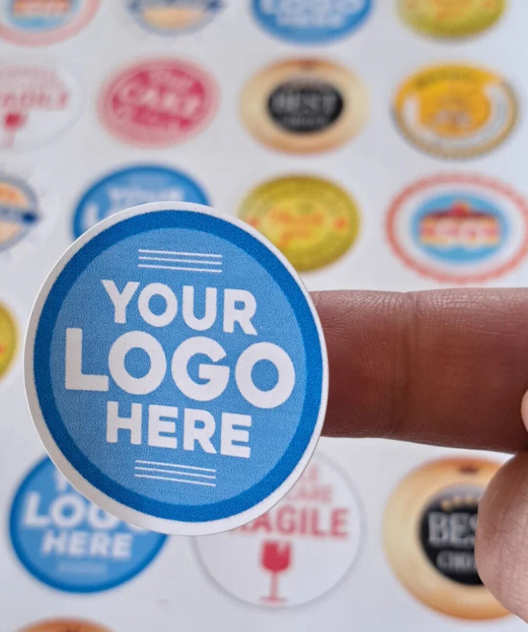 A4 Sheet Personalised Transparent Stickers Logos , Photos , Text ...