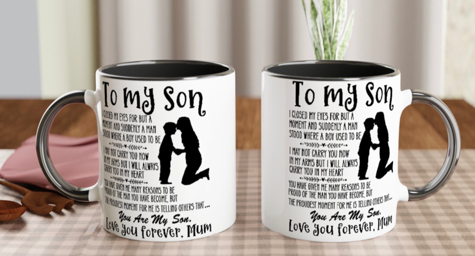 Mug to My Son , Black - Etsy