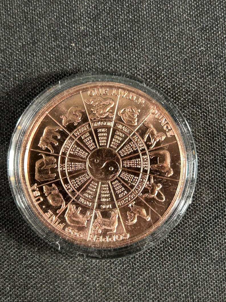 Pure Copper Zodiac Coins - Etsy