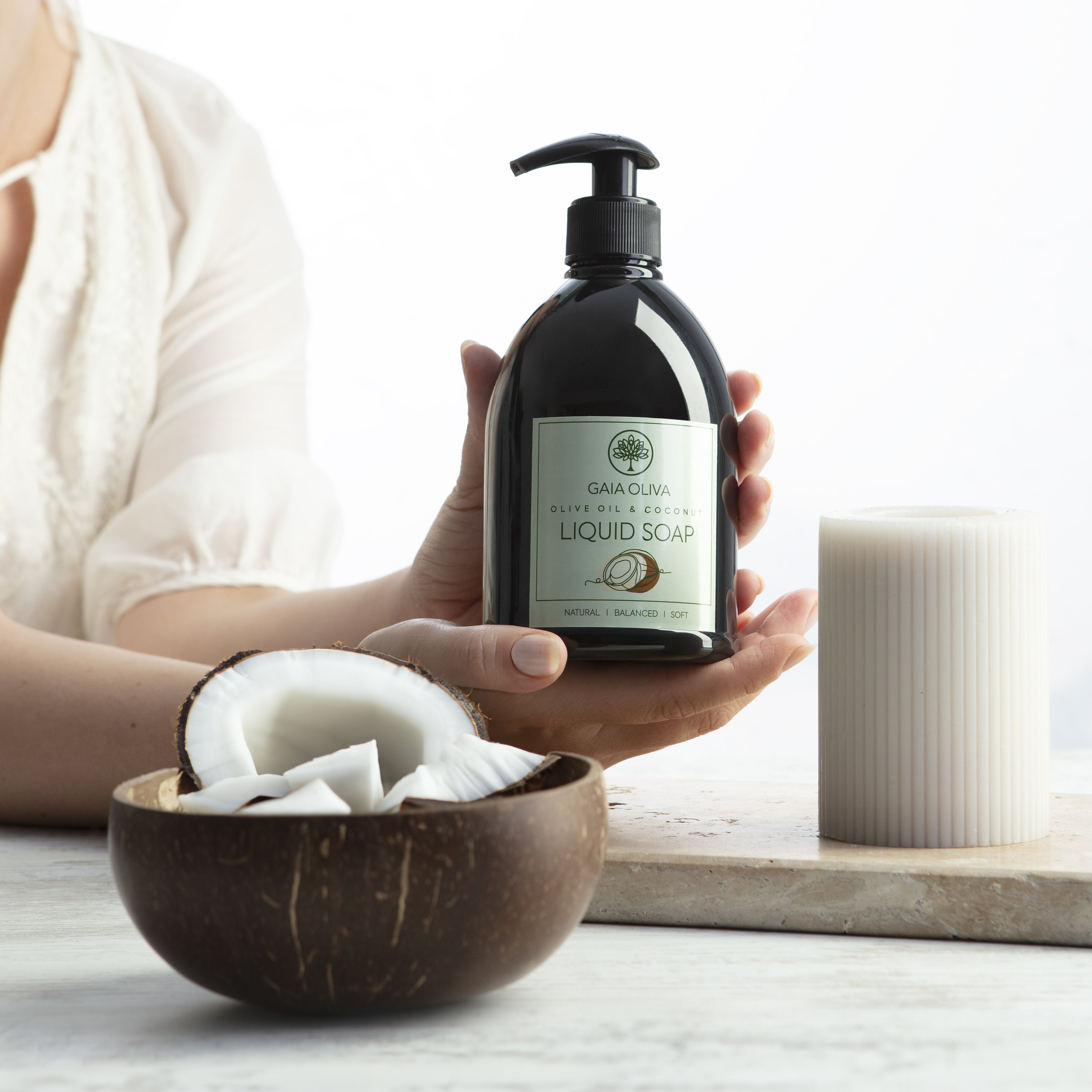 Olive Oil Liquid Hand Soap in Dispenser, Sulfate Free, Paraben Free 16. ...