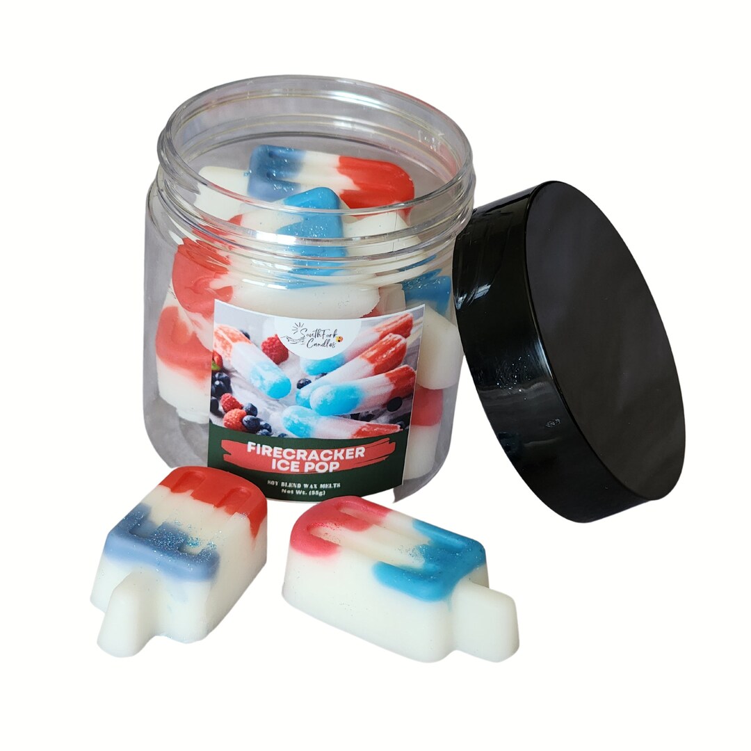 Firecracker Ice Pop Wax Melts - 4oz Jar - Etsy