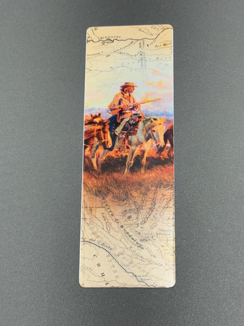 Cowboy Bookmark Set • Vintage Map, Ranch Art, Western Reader Gift - Etsy