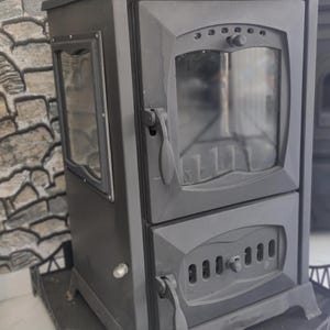 Wood Fireplace Stove, Glazed Wood Stove, Tiny Hause Stove, Mountain ...