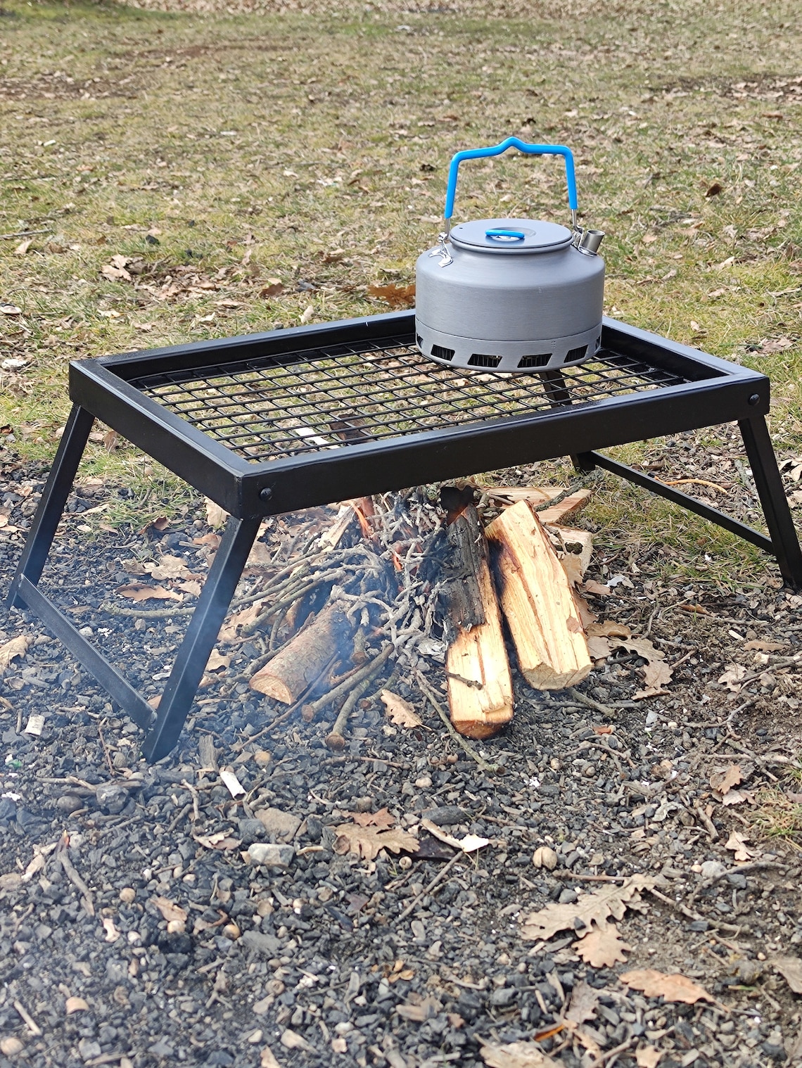 Metal Campfire Cooking Grill Camping Folding Campfire Fire - Etsy