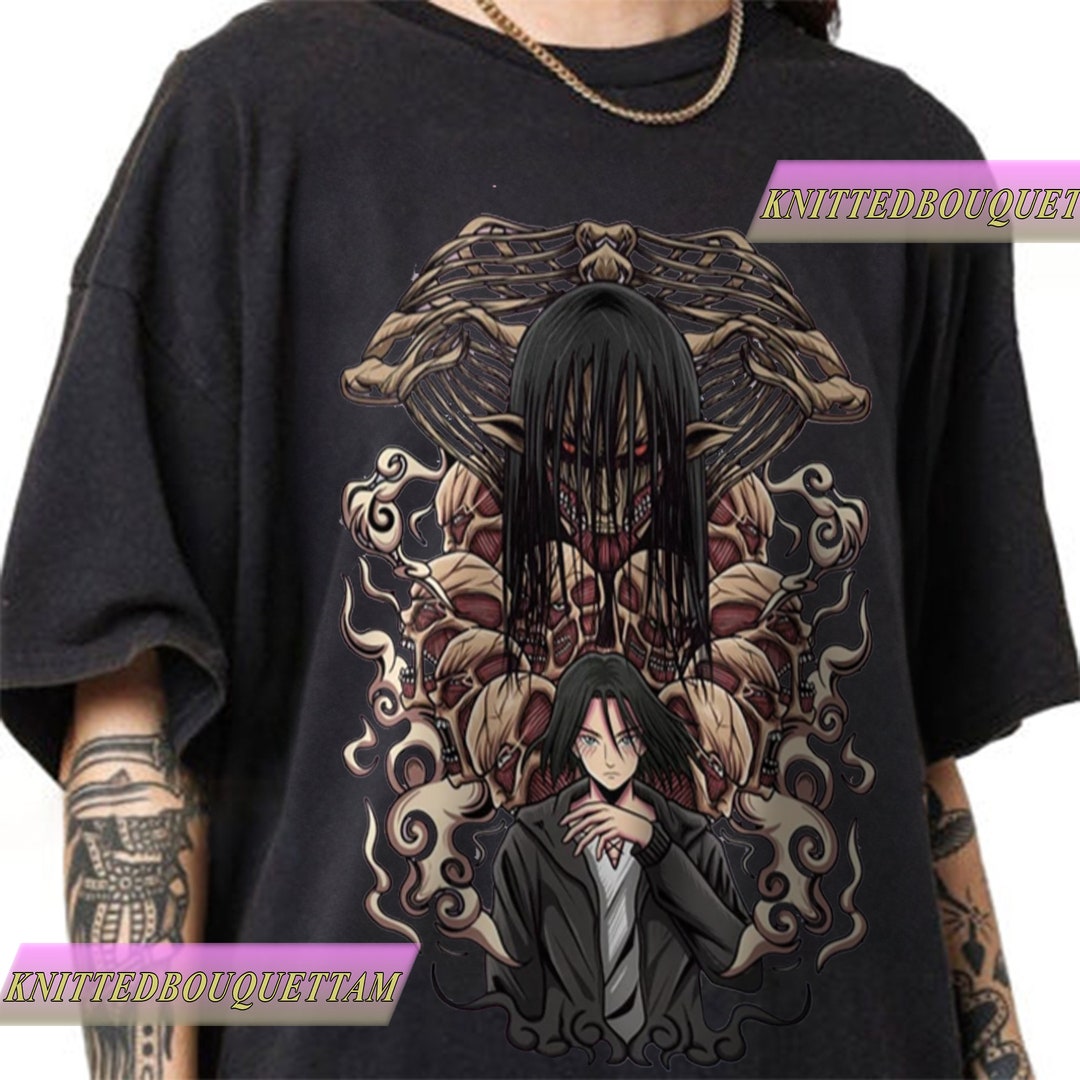 Eren Yeager Shirteren Yeager Tshirtanime Shirtattack on - Etsy