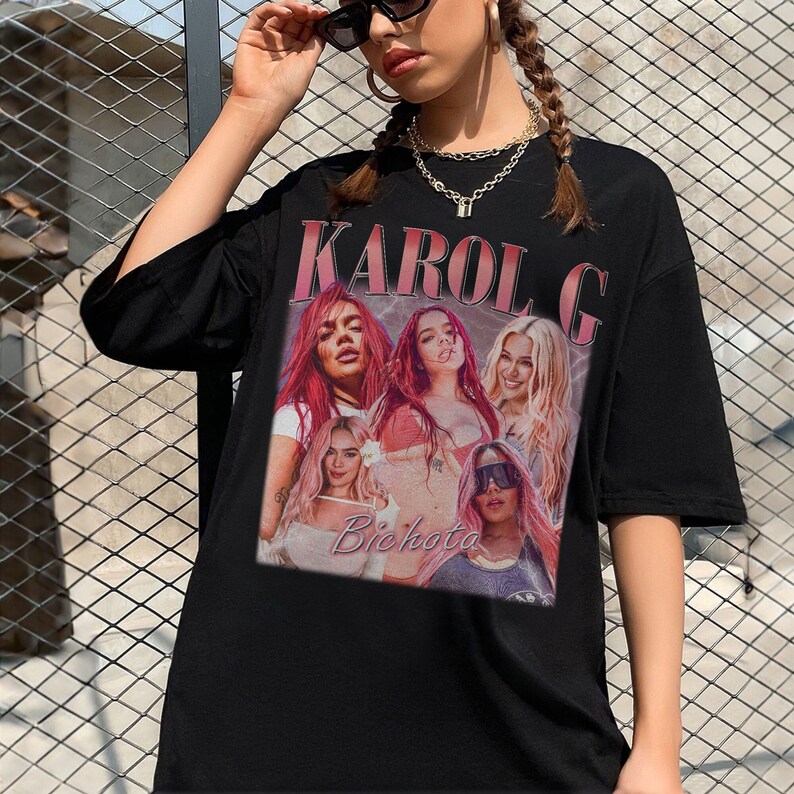 Karol G Vintage T-shirt, Karol Gift for Women and Man Unisex T-shirt ...