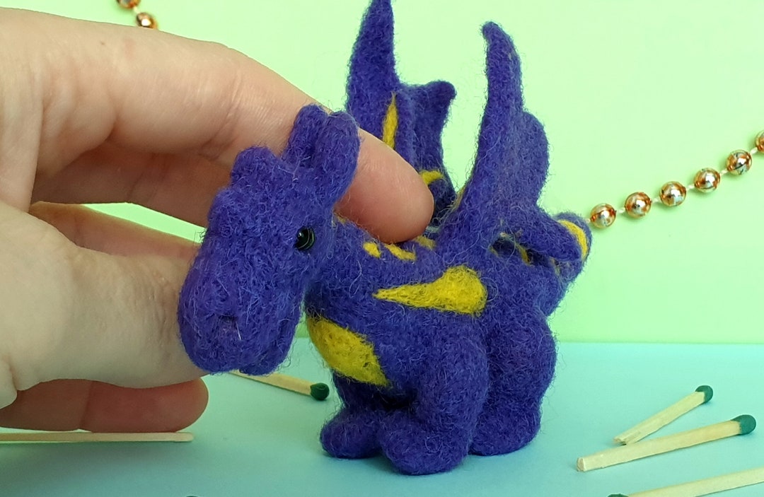 Dragon, Dragon Figurine Dry Felting, Year of the Dragon, Felted Dragon ...