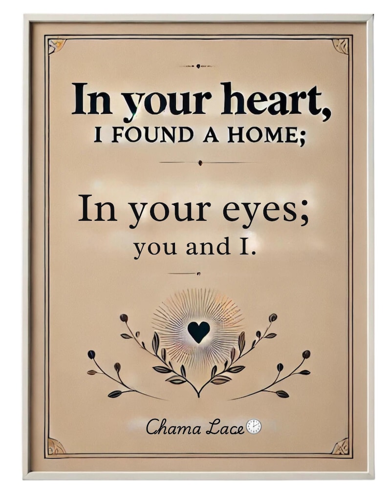 Minimalist Love Poem Wall Art - Etsy
