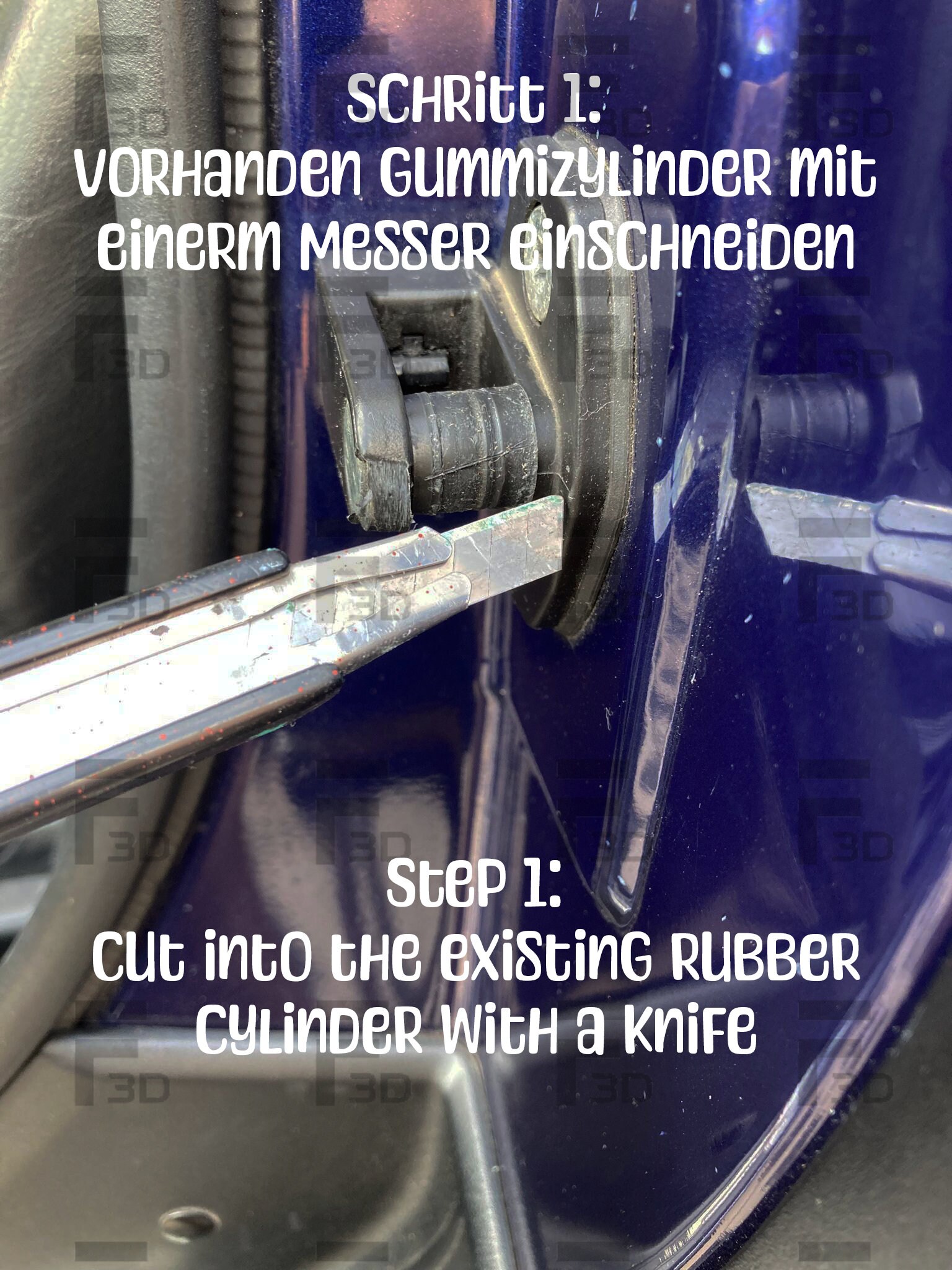 Two 3D Printed TPU Cylinders for BMW Striker Wedge Z3 E36 Two 3D ...