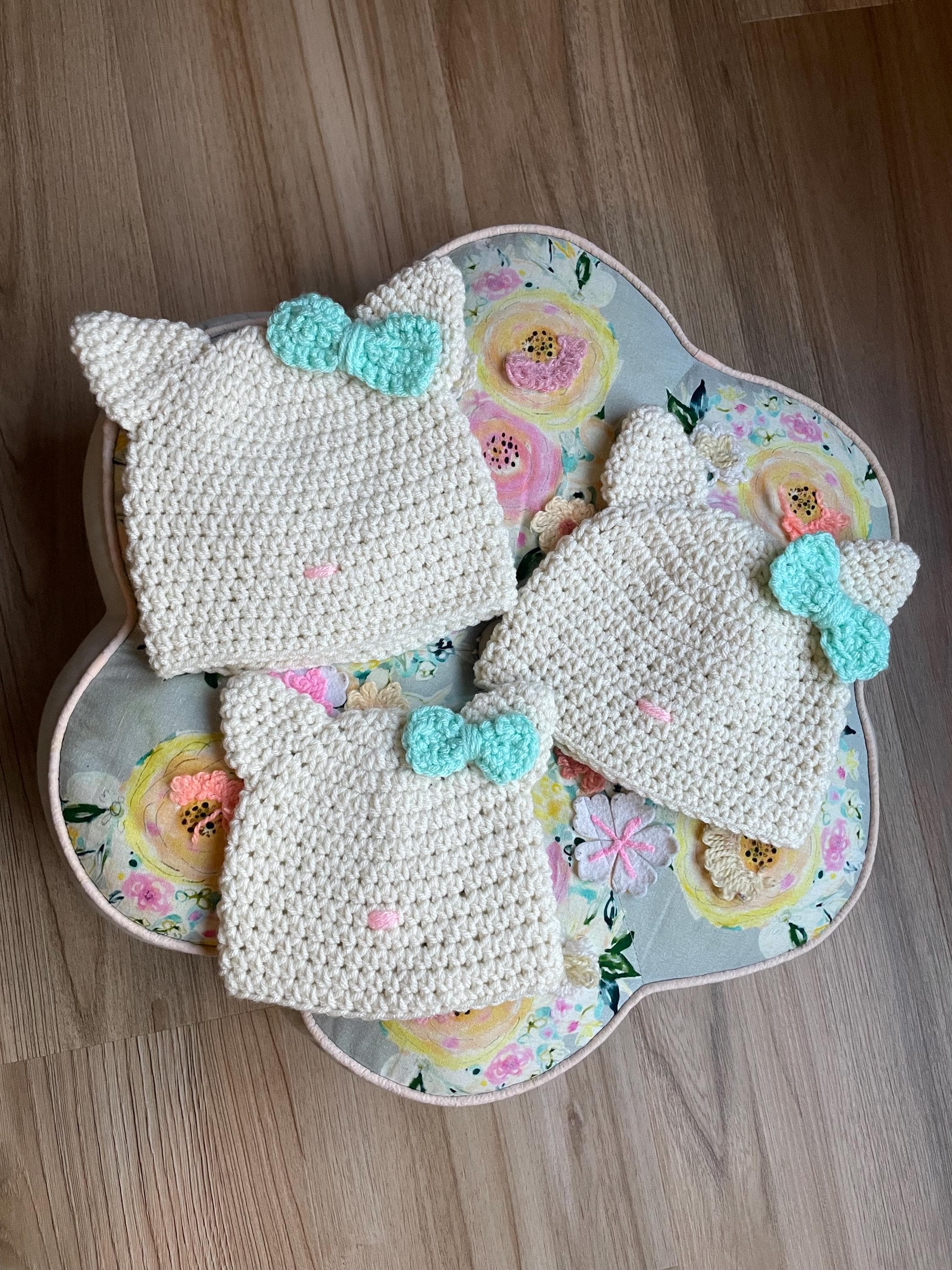 Crocheted Baby Kitty Cat Hat - Etsy