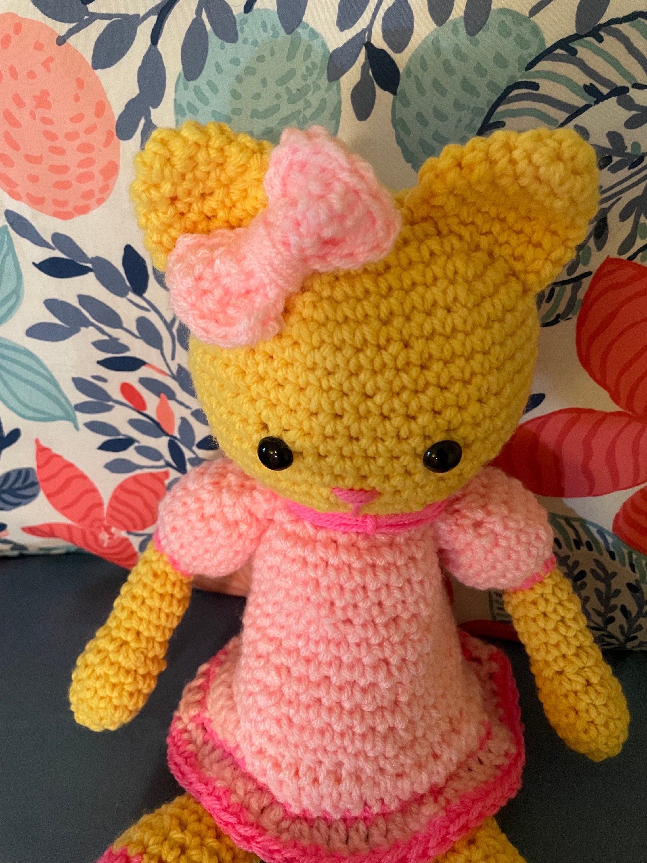 Crocheted Kitty Cat Doll - Etsy
