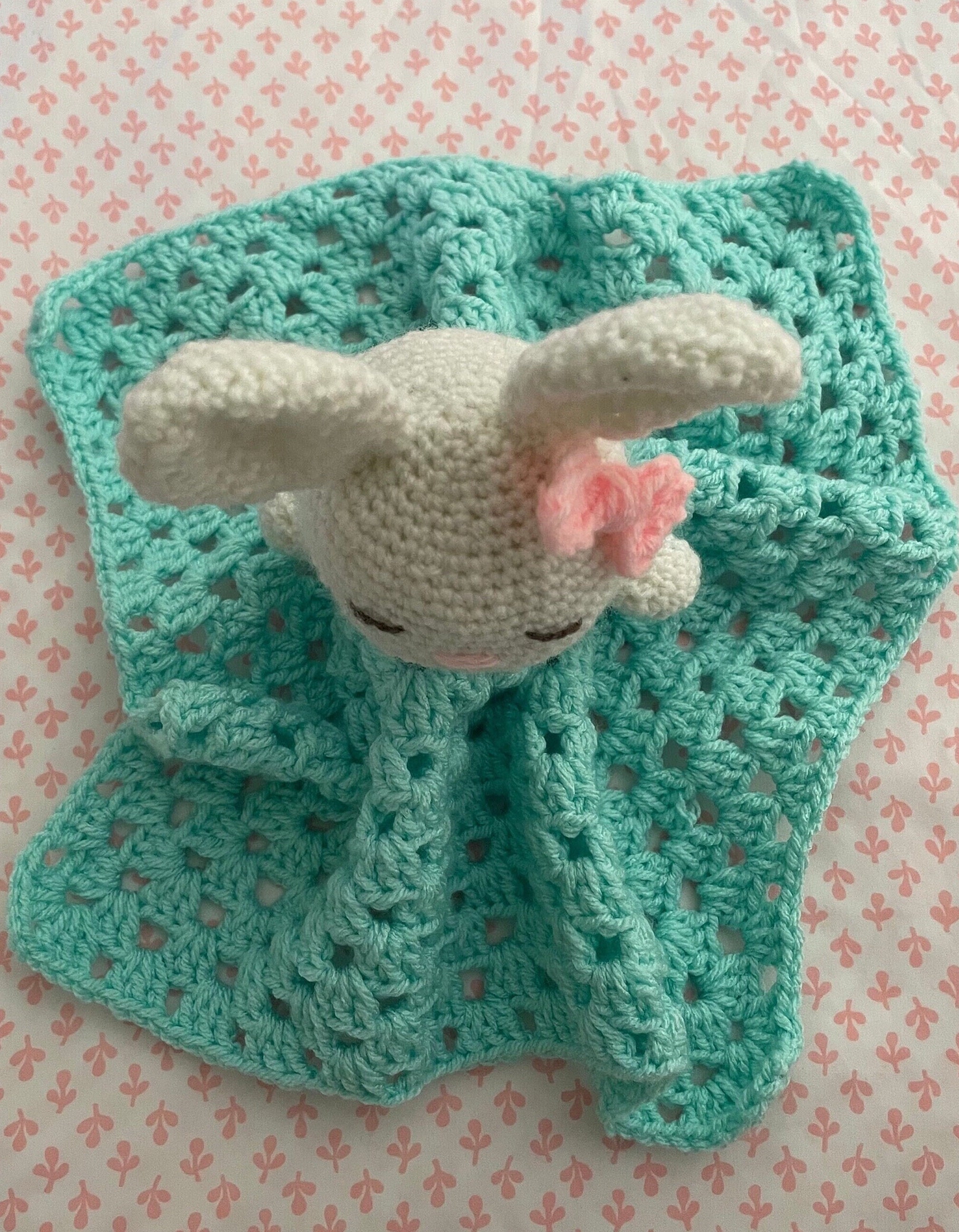 Crocheted Bunny Rabbit Lovey - Etsy