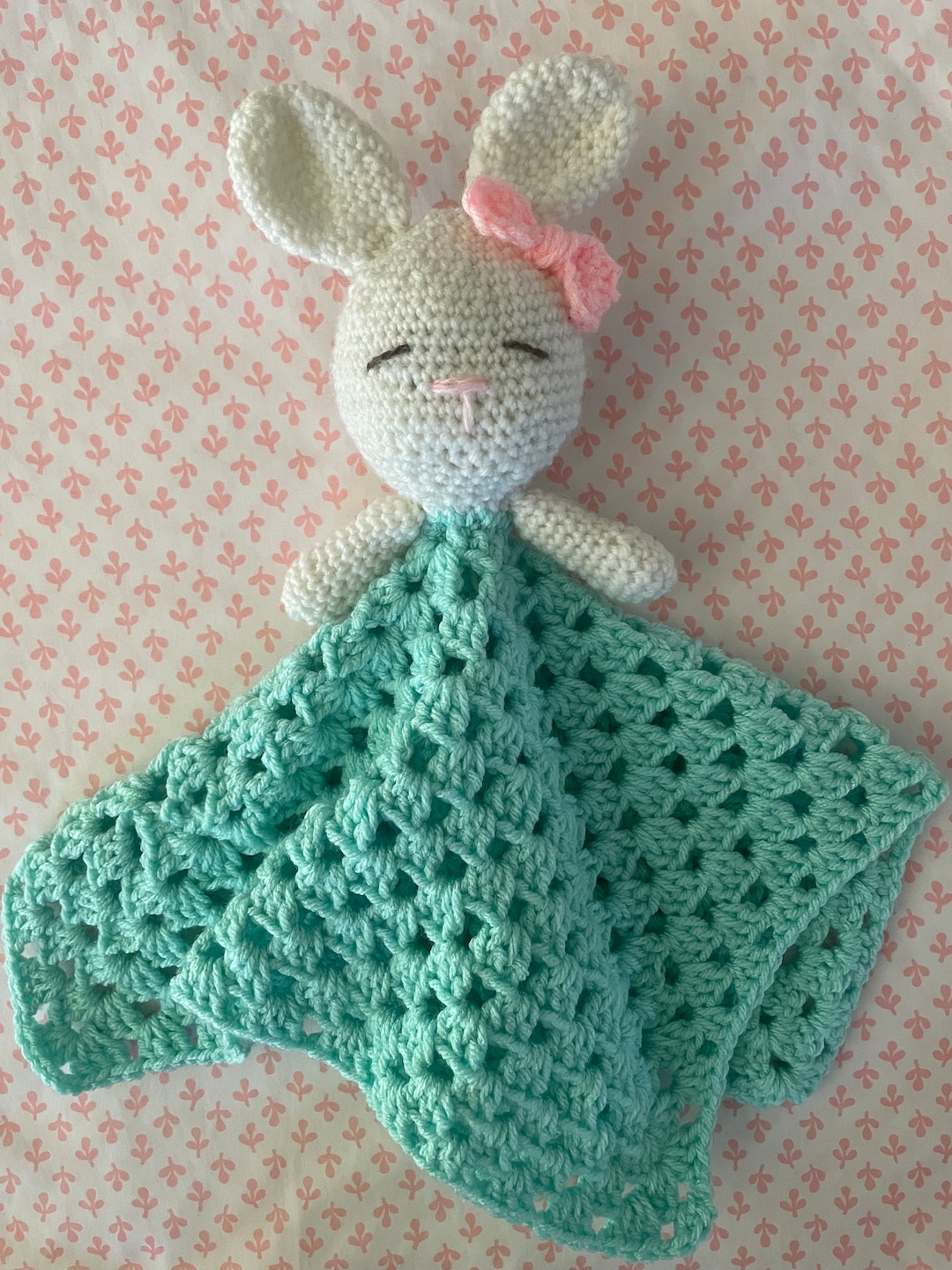 Crocheted Bunny Rabbit Lovey - Etsy