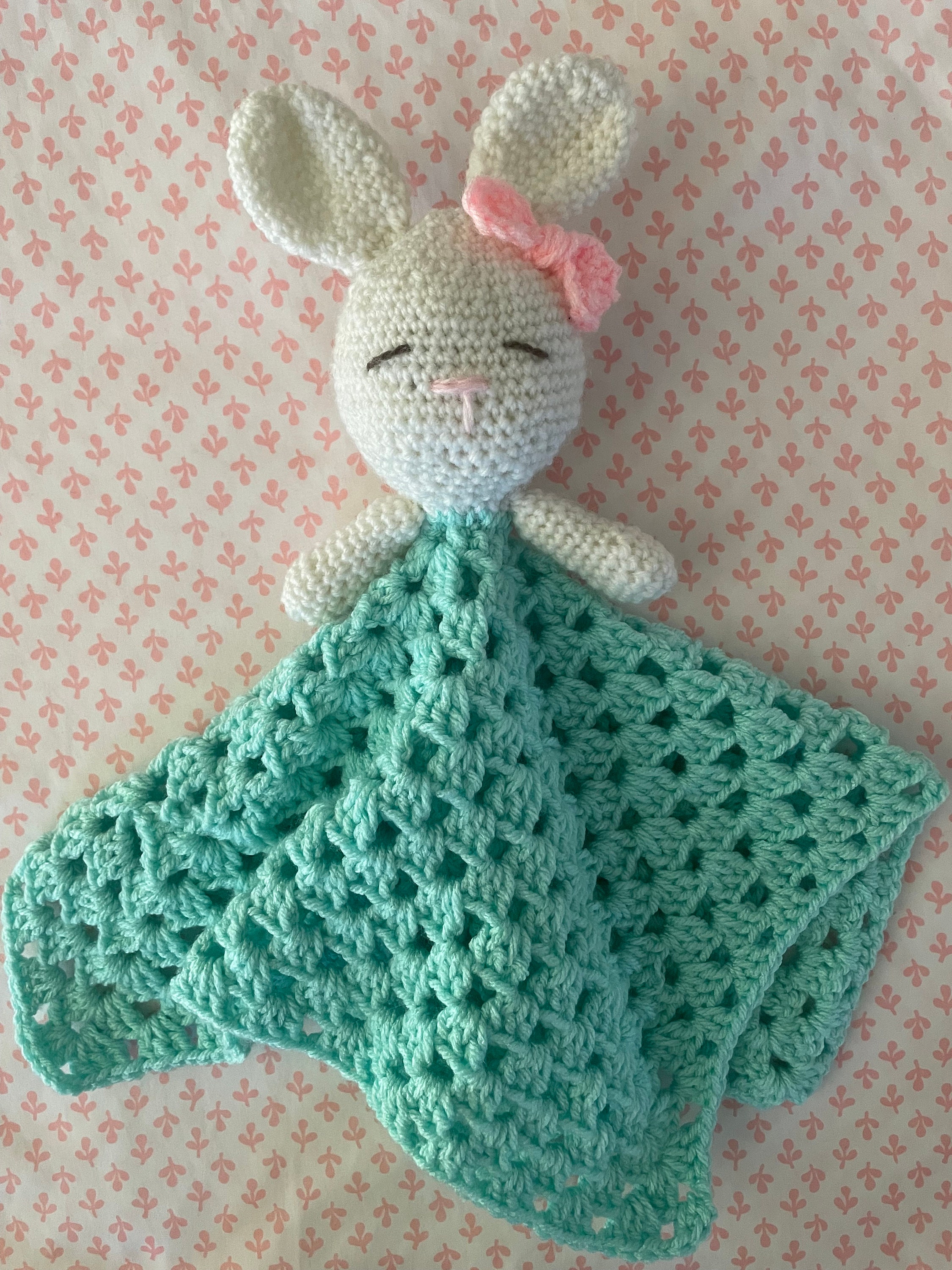 Crocheted Bunny Rabbit Lovey - Etsy