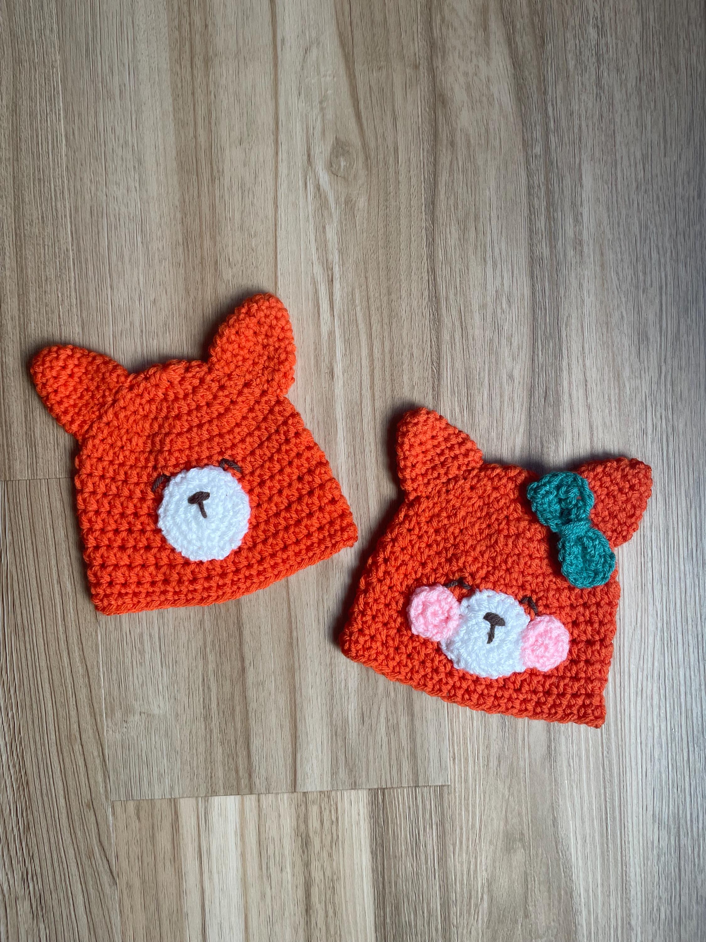Crocheted Baby Fox Hats Boy/girl - Etsy
