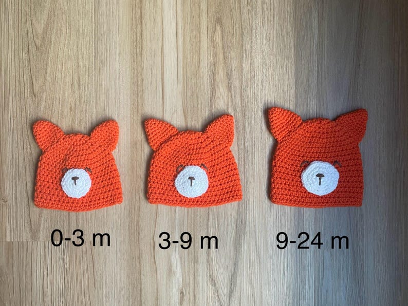 Crocheted Baby Fox Hats Boy/girl - Etsy