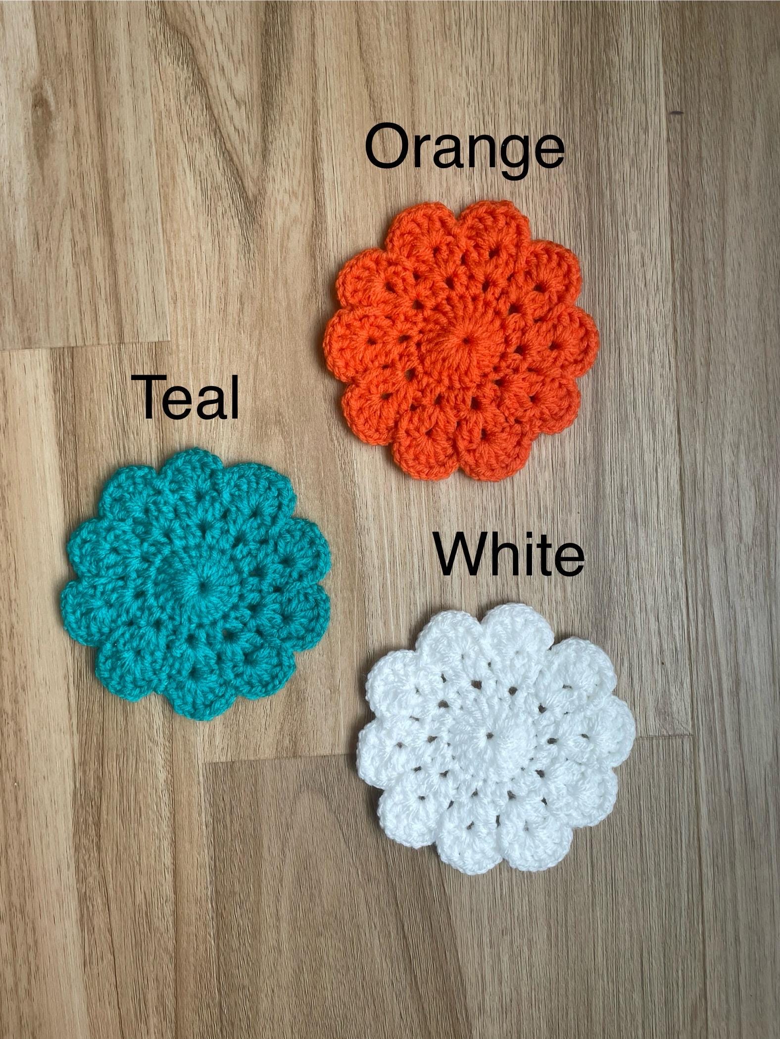 Crocheted Flower Coasters / *sold Individually* / Doily Coasters / Mix ...