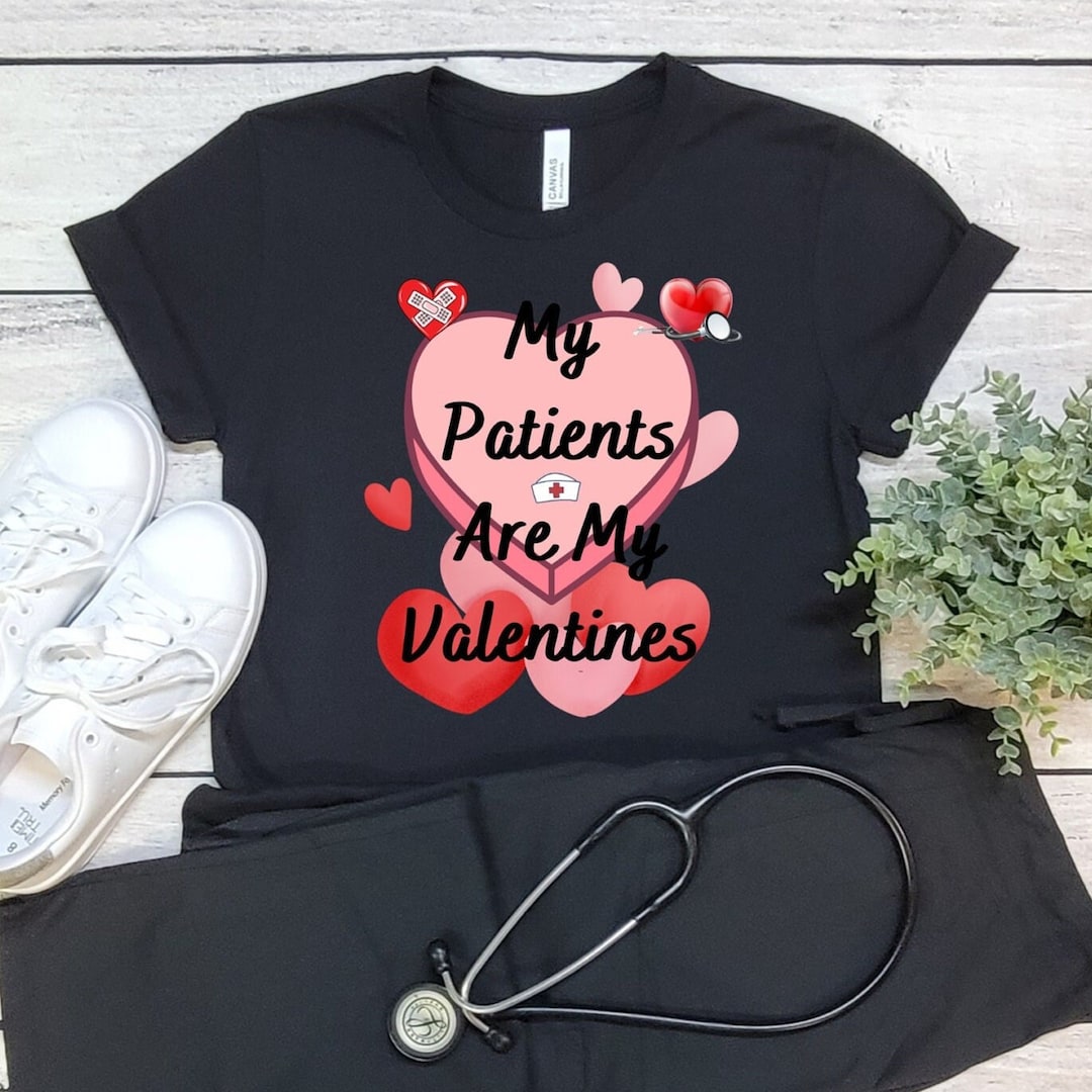 Valentine Nurse Tshirt Valentine's Day Nurse Tshirt - Etsy