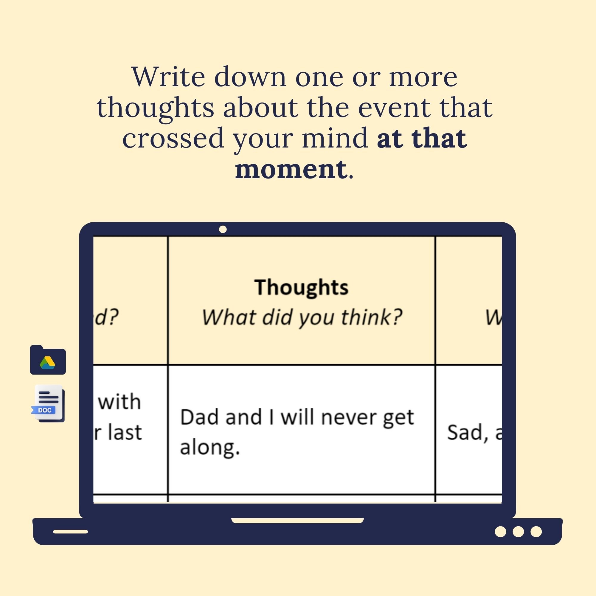 Editable CBT Worksheet: Self-assessment & Coping Skills (printable PDF ...