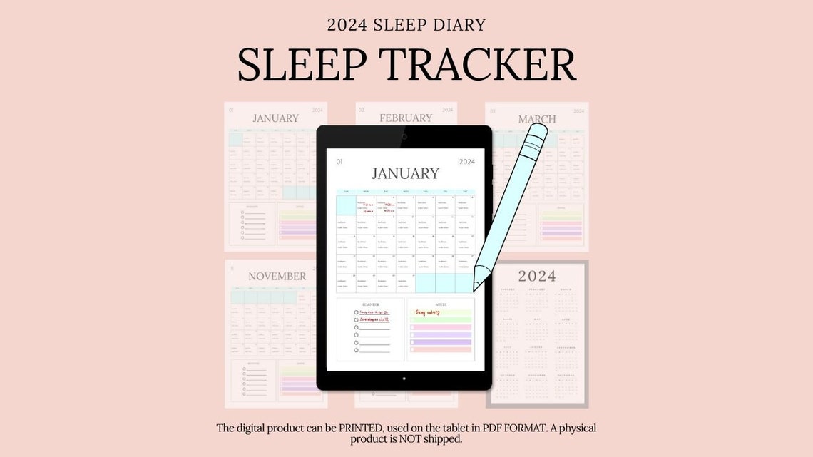 Sleep Tracker 2024 Sleep Log Sleep Diary Template Printable - Etsy Canada